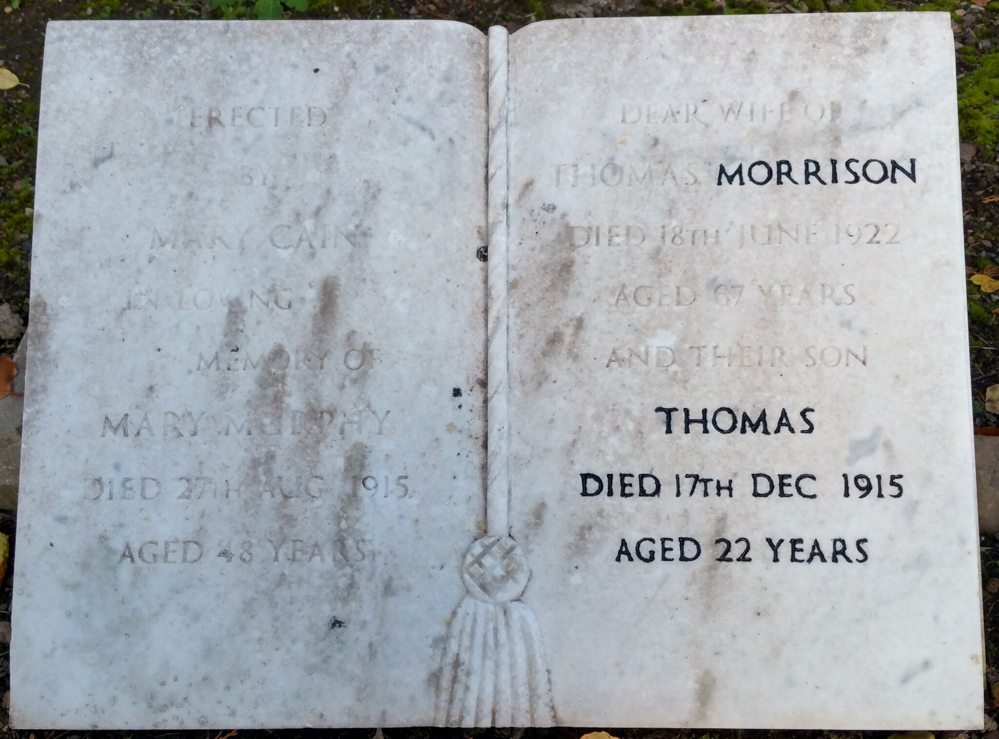 Morrison, Thomas - Bo'ness War Memorial - Without Fear